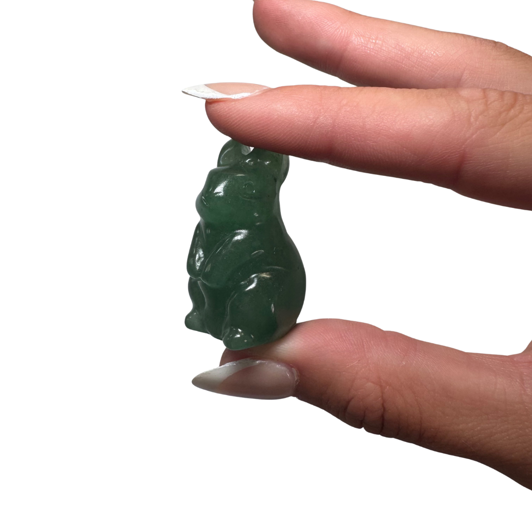 Mini Rabbit Carving - Gemstone Bunny Carving - Crystal Bunny Carving ...