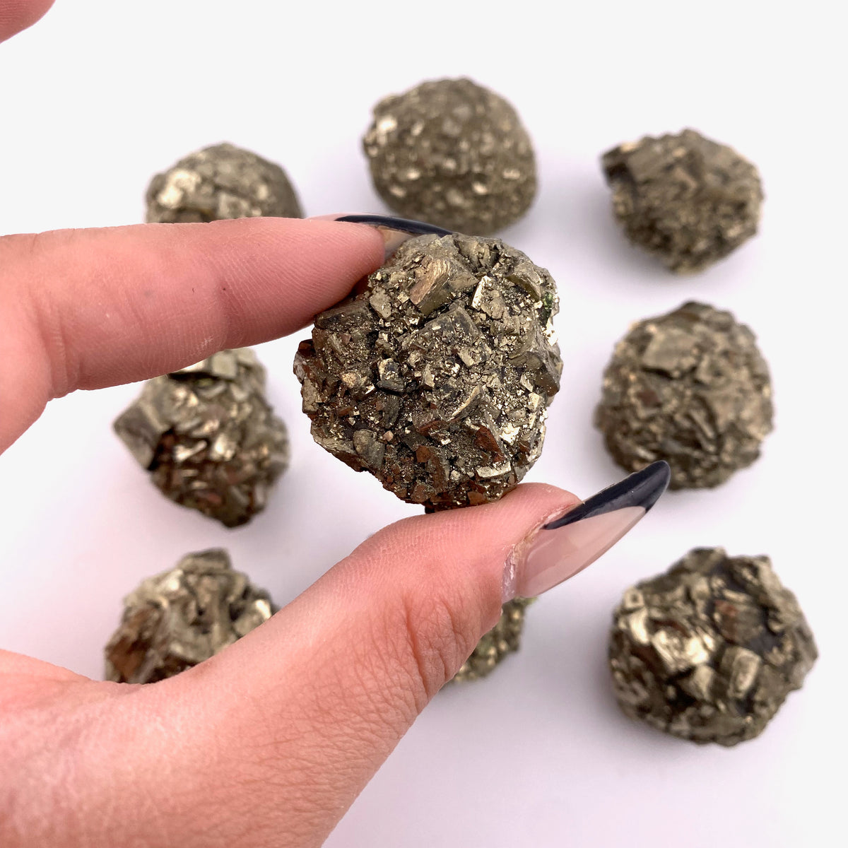 Natural Pyrite Ball, Pyrite Nodule, Raw Pyrite Cluster Ball – Moon ...