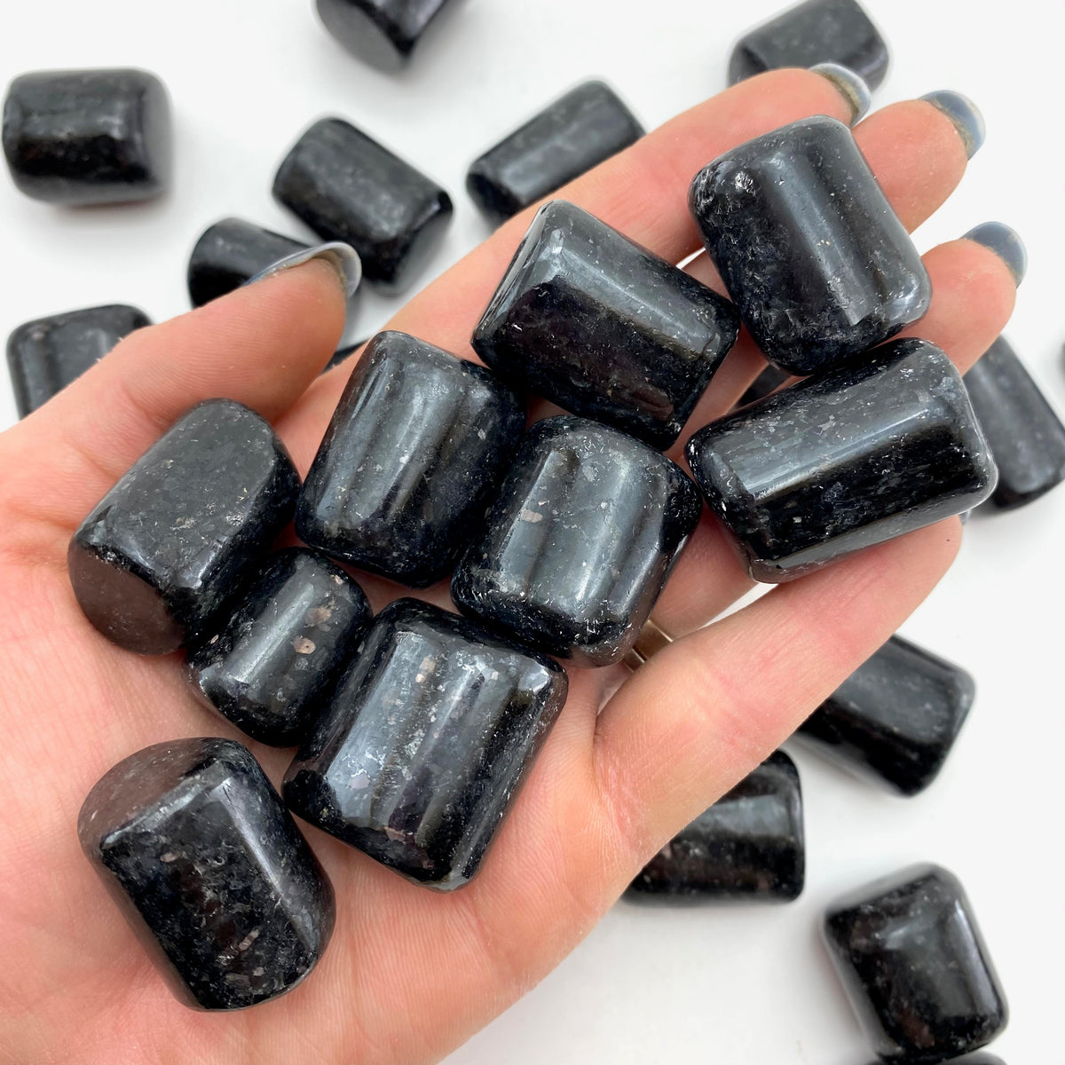 Nuummite Tumbled Stone, Aka Coppernite, Tumbled Nuummite, Quality Nuum ...